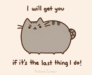 They Say Meow: Cute Pusheen, chasing her tail!