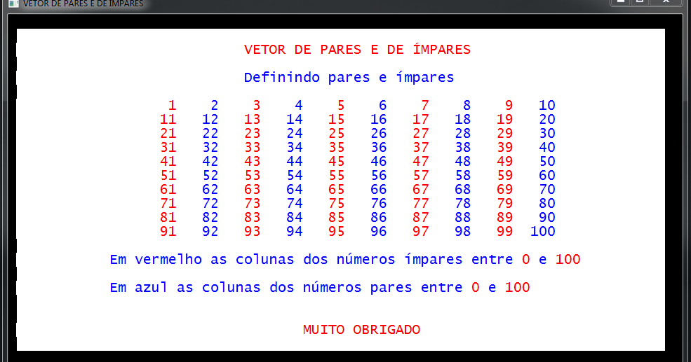 Samuel Lima - Programador C/C++ : Vetor de pares e de ímpares