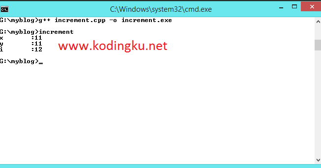 operator increment dan decrement pada c++ - Tutorial Pemrograman ...