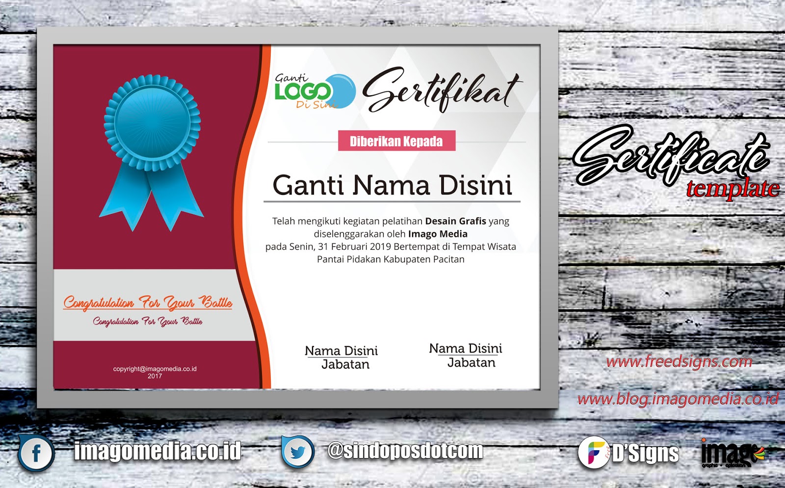 Contoh Piagam Penghargaan Pramuka : Pin Di Contoh Piagam : Sertifikat ...