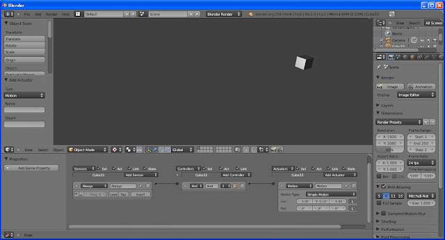 Ozlog: Blender:Game Engine: TutorialをBlender2.5以降で実行してみる（その3）