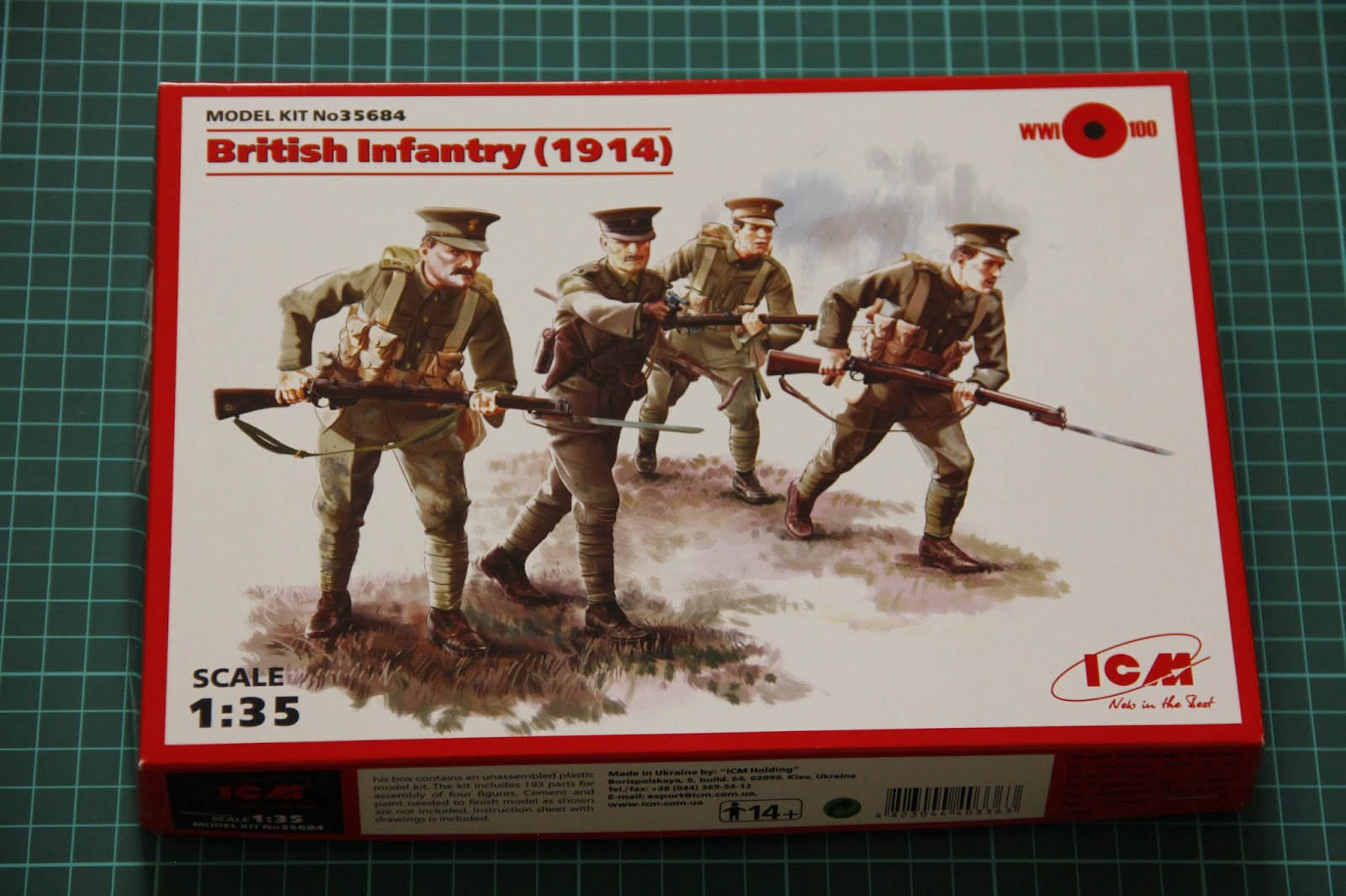 ICM 1/35 British Infantry (1914) (35684) - DetailScaleView