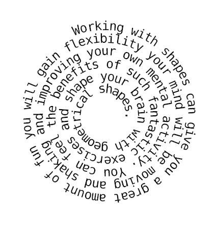 Geometric Literature: Shapes of poetry