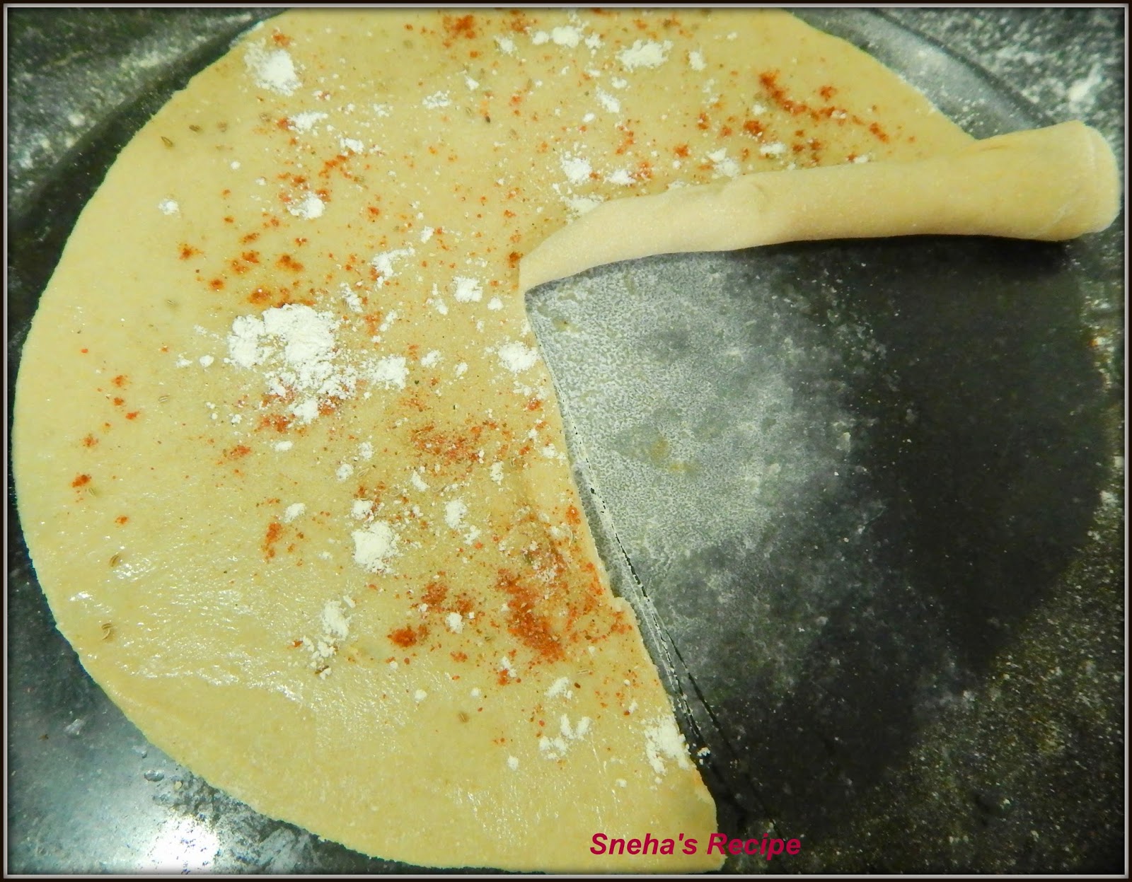 Masala Roti #BreadBakers - Sneha's Recipe