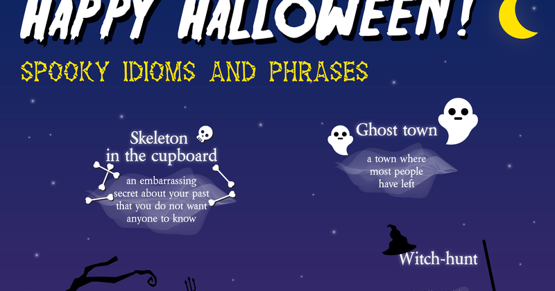 English is FUNtastic: Infographic: Halloween Idioms and Phrases