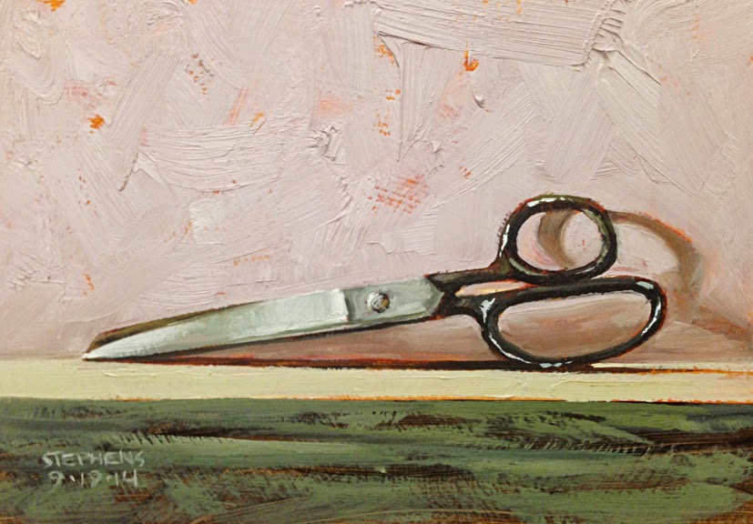 Daily Painting: Old Scissors 5x7