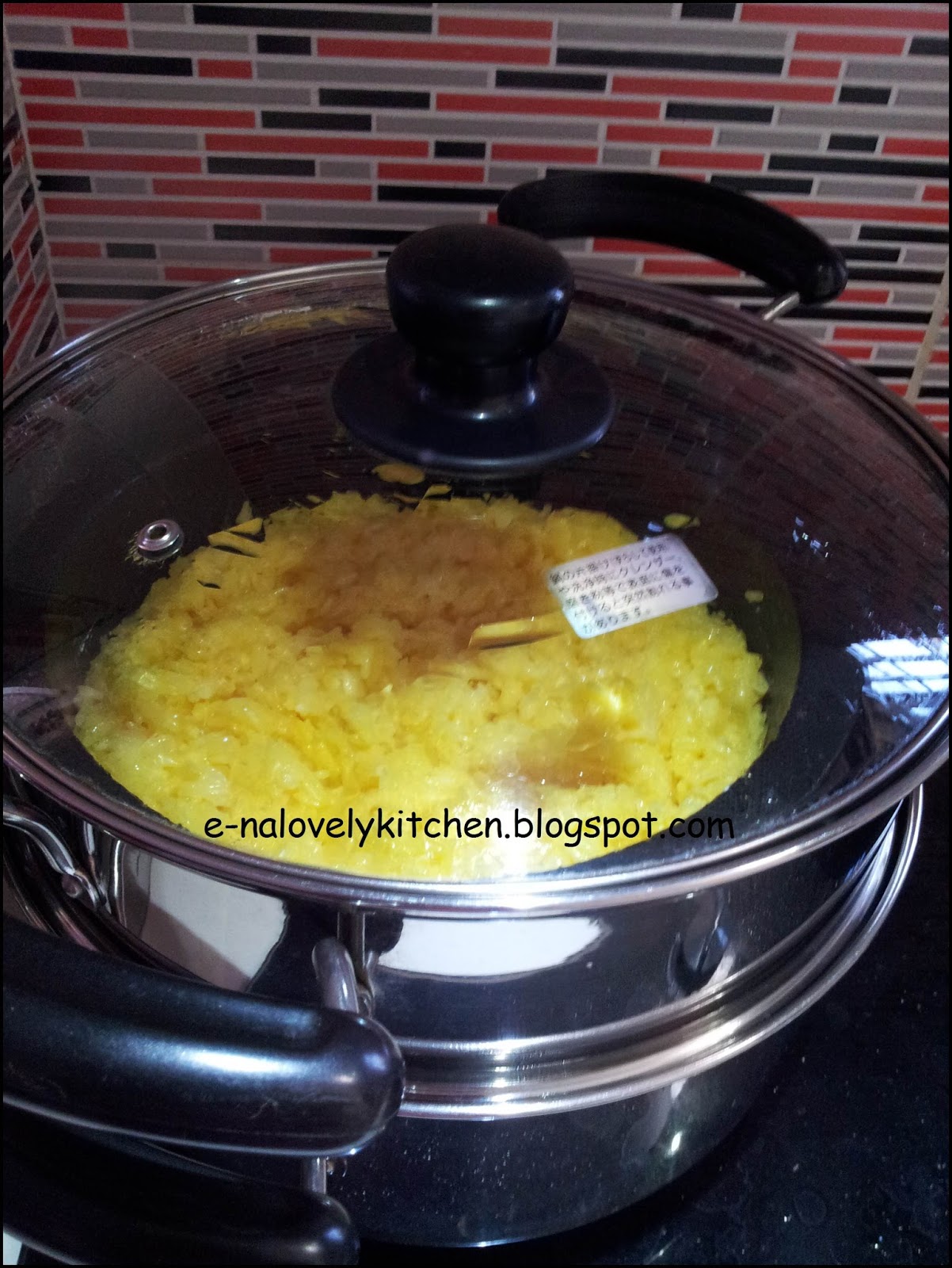 E-NA LOVELY KITCHEN ^_^: PULUT KUNING SAMBAL TUMIS IKAN BILIS