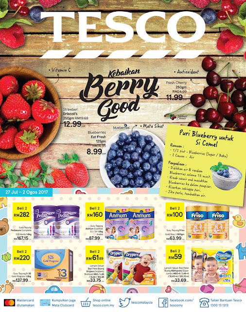Tesco Catalogue: Strawberries 250g RM12.99, Blueberries 125g RM8.99 ...
