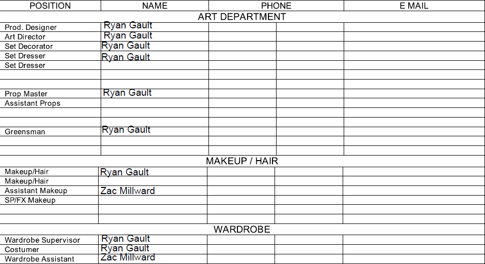 Unit22cameratechniques Crew Contact List unit22cameratechniques-crew-contact-list