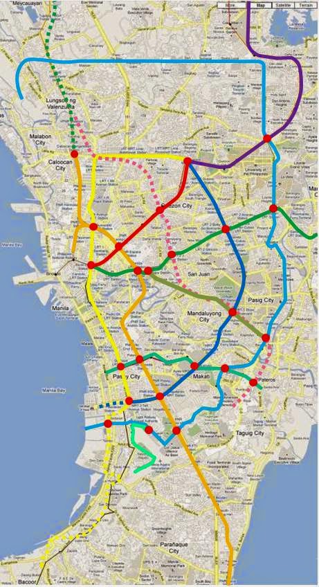 Metro Manila Roadway Tablet: LRT-MRT-PNR Modernization Project