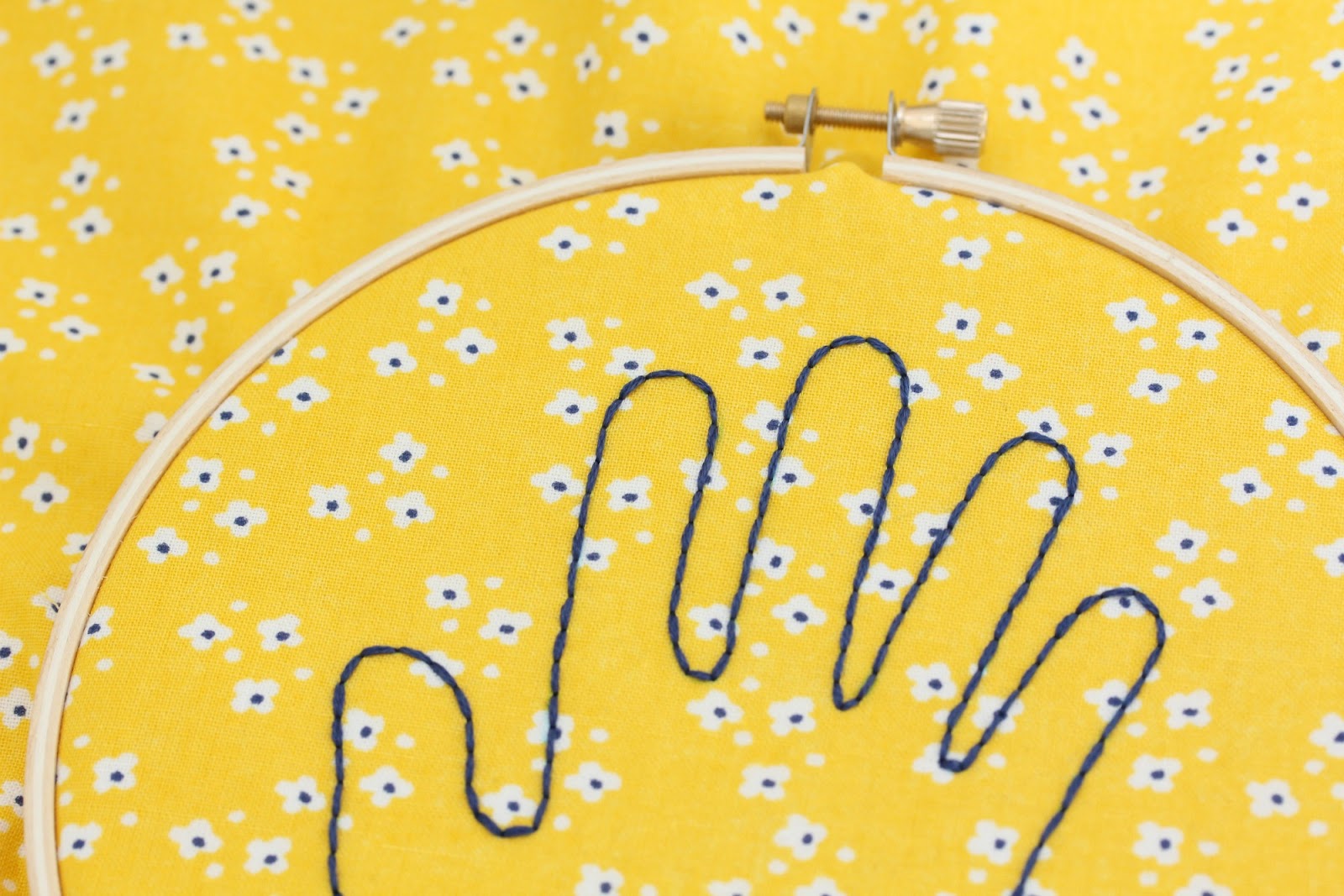 Stitched Handprint Keepsake