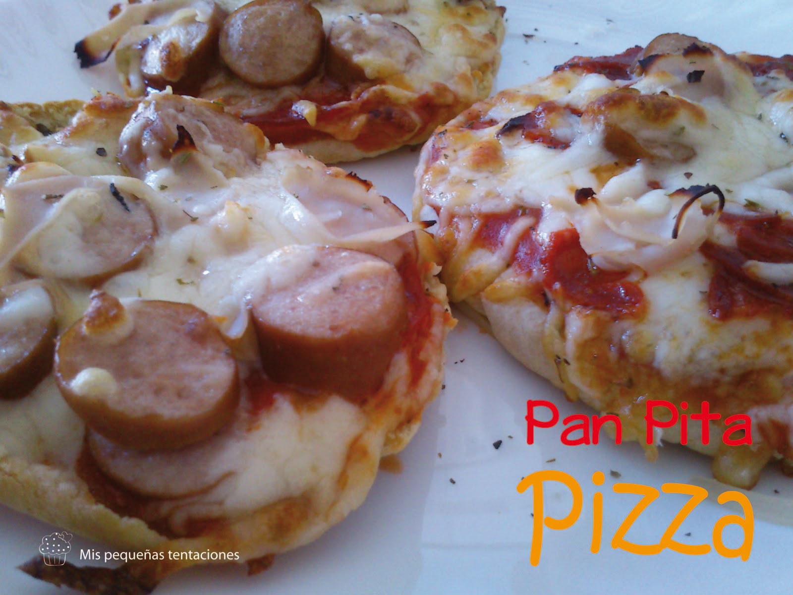 Mis pequeñas tentaciones: Pan Pita-Pizza