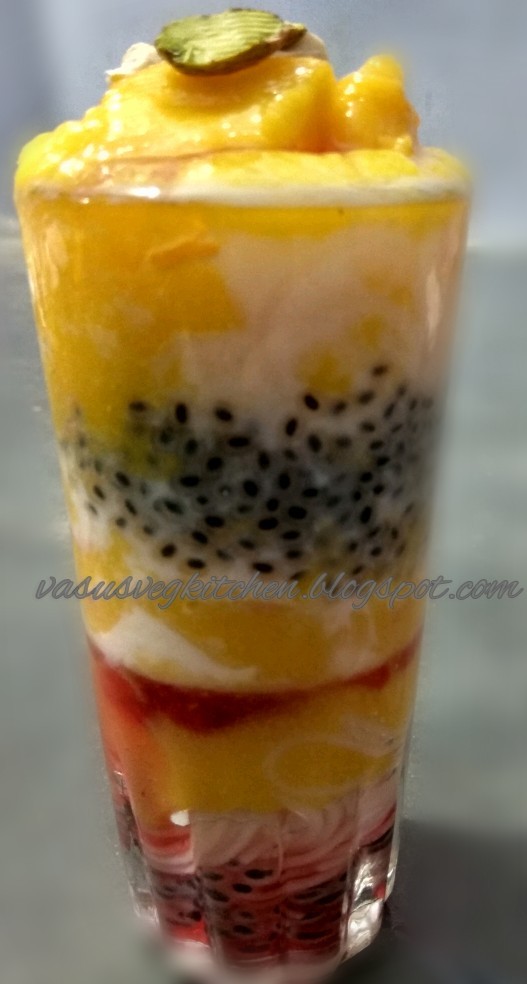 Vasusvegkitchen: Mango Falooda, how to make mango falooda recipe, mango ...