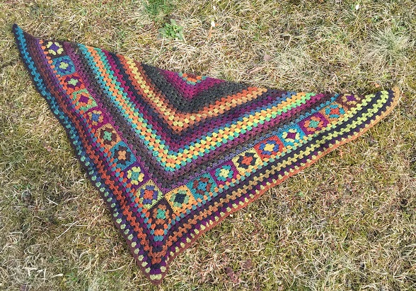 Háčkování: Háčkovaný šátek, pléd návod