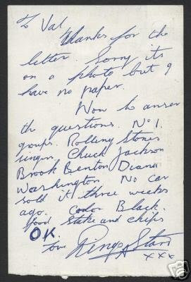 Meet the Beatles for Real: Ringo's fan letter