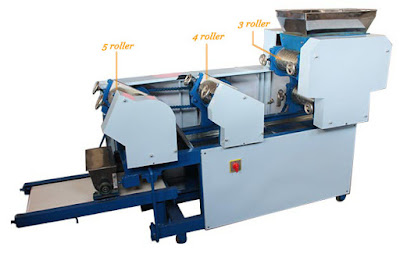 Automatic 5 Roller Small Fresh Noodle Machine
