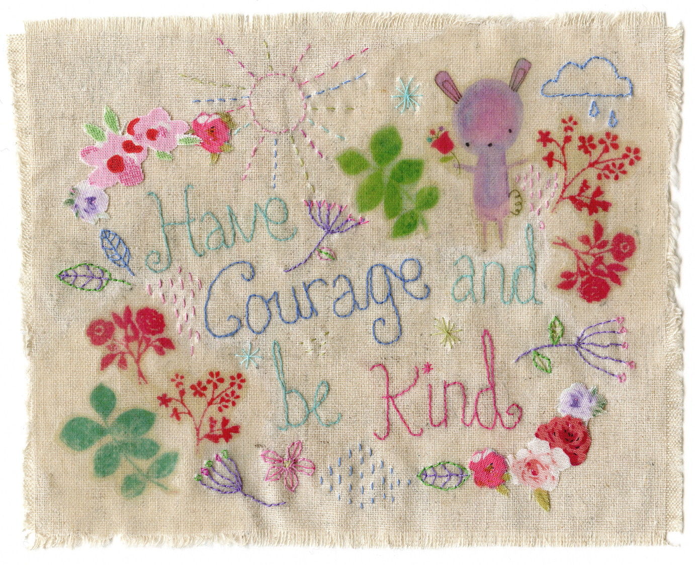 The Little Cloth Rabbit: Textile Art & Quotes