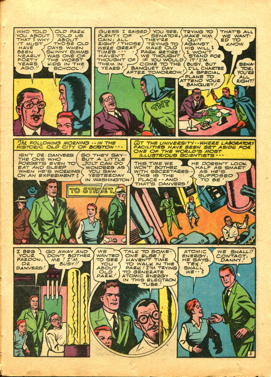 Four-Color Shadows: TNT and Dan the Dyna-Mite-Louis Cazeneuve-1942