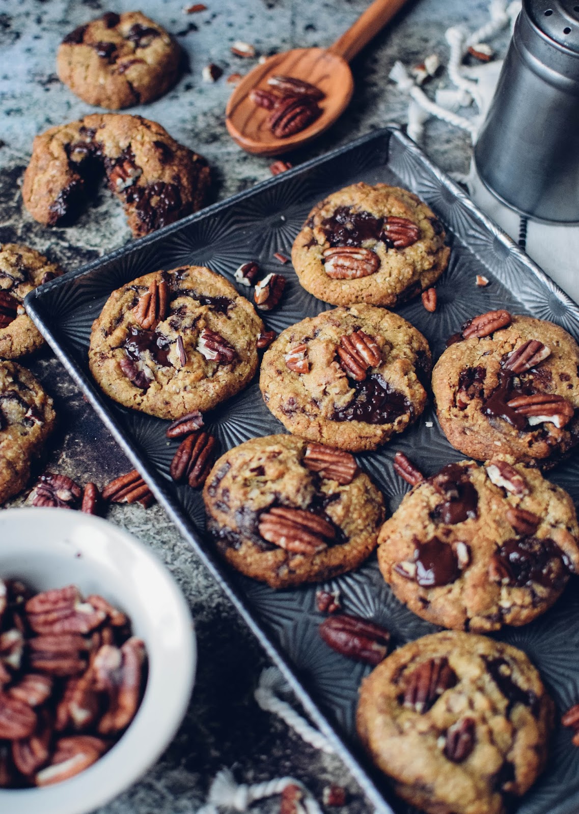 Pecan Chocolate Chip Cookies Recipe - Katiecakes