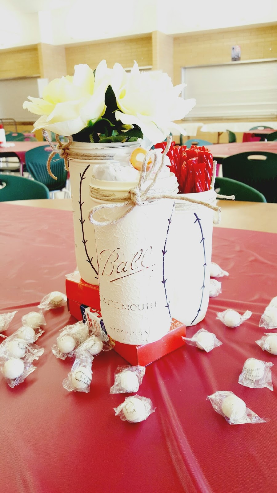 Cute Baseball Centerpieces - Lou Lou Girls