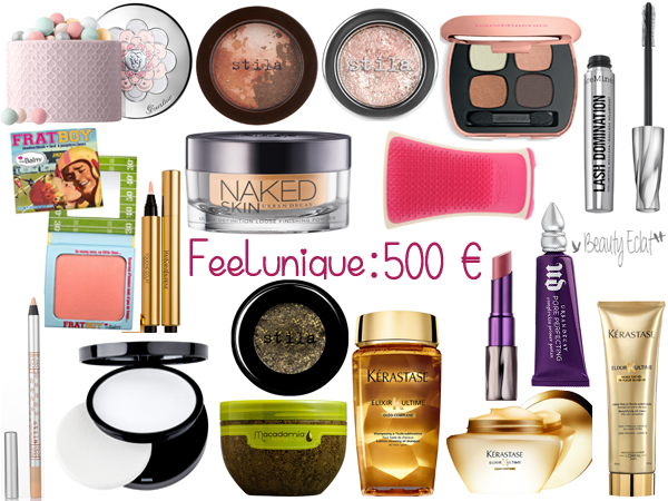 TAG - Et si j'avais 500 € à dépenser chez Feelunique ! - Beauty Eclat