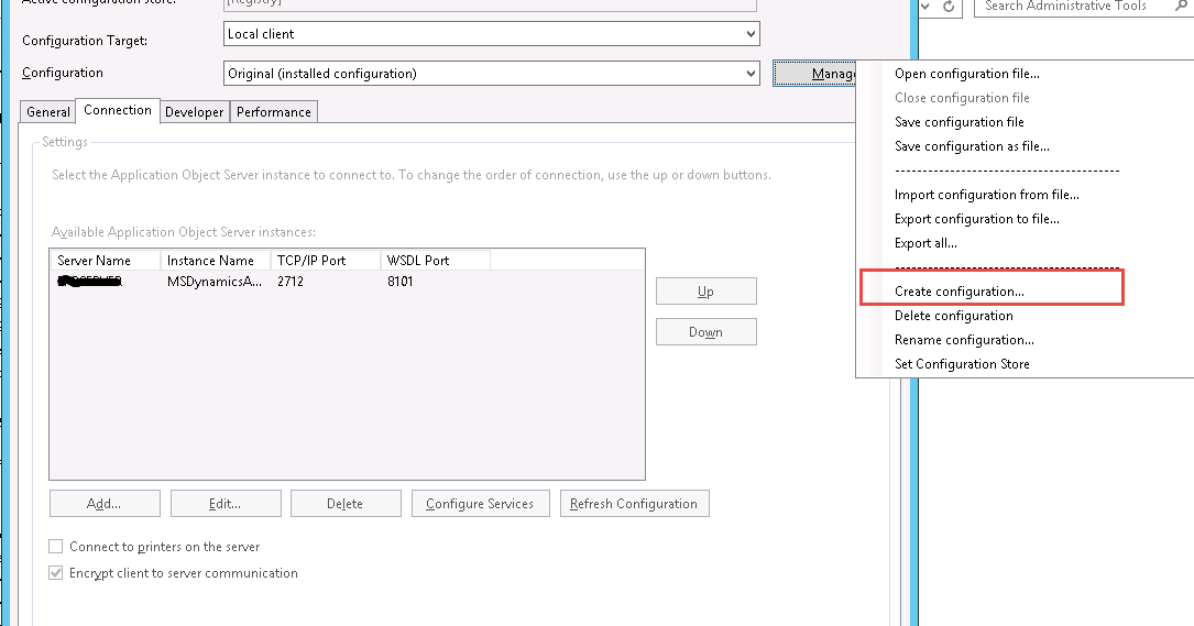 Create new Client Configuration in AX 2012 - Microsoft Dynamics AX 2012