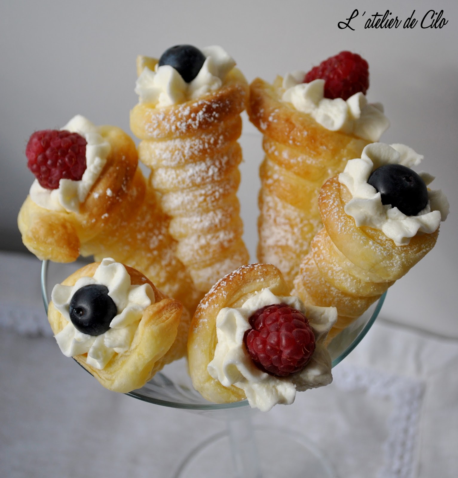 L'atelier de Cilo: Cornets feuilletés à garnir