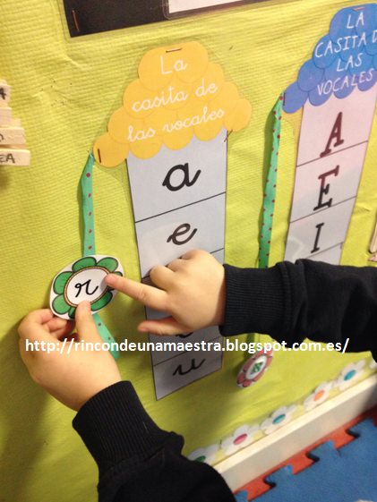 Rincón de una maestra: Las casitas de las vocales