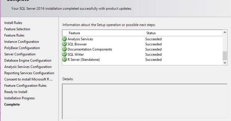 HodentekMSSS: Problem enabling R Service in SQL Server 2016
