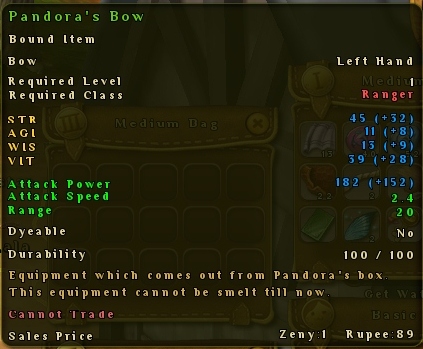 Shiny Time!: RO2 : Finally. Spear of the Ferocious Pandora