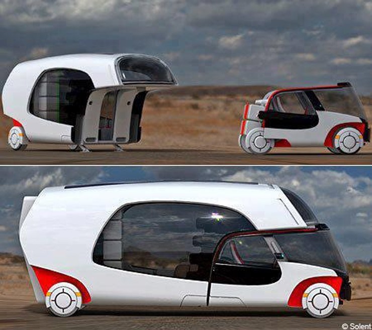 blogcente: Modular Motorhome: Hybrid Camper Car + Caravan Combo