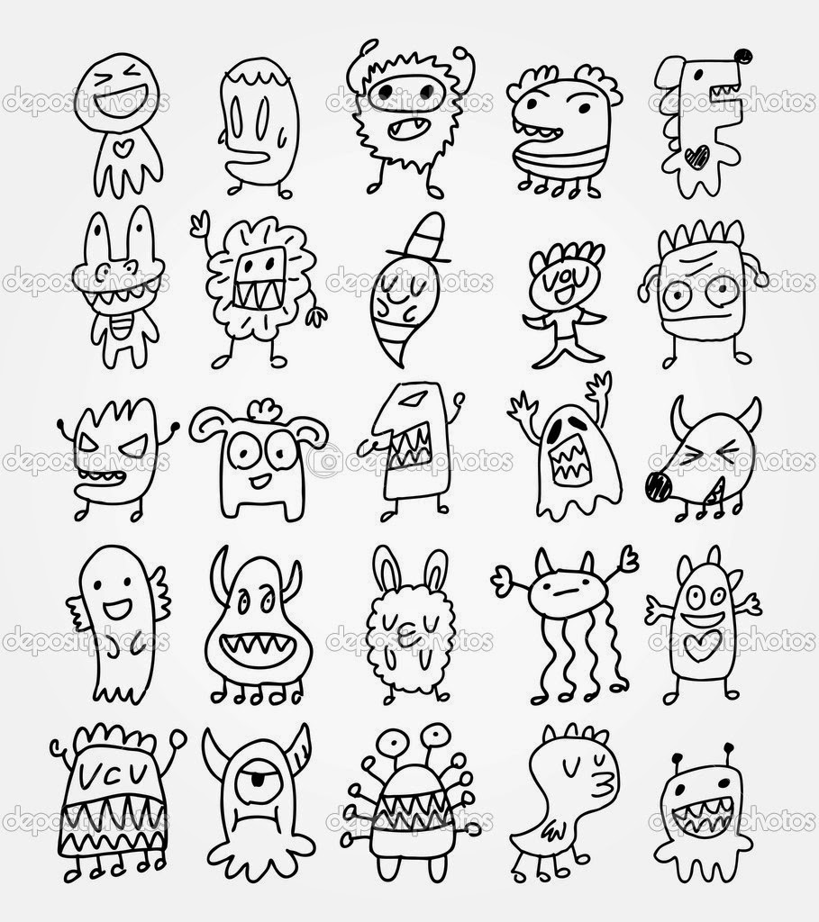 Gambar Doodle Ekspresi Muka ~ gambar keren terbaik