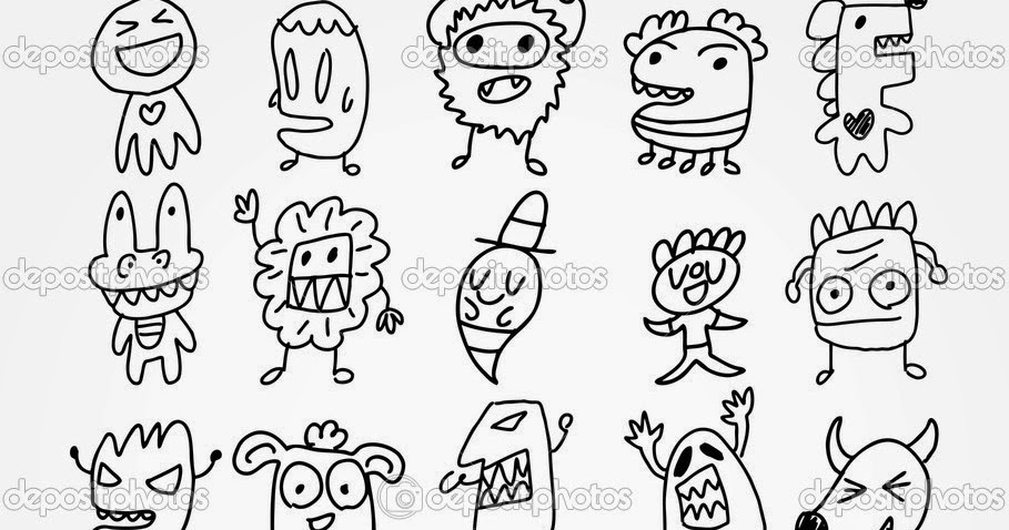 Gambar Doodle Ekspresi Muka ~ gambar keren terbaik