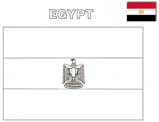 Geography Blog: Egypt Flag Coloring Page