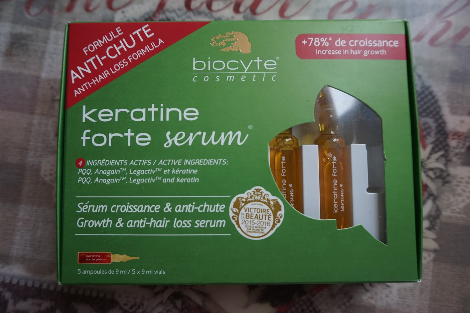 Cathyminie: Le traitement anti chute de cheveux Keratine Forte Serum de ...