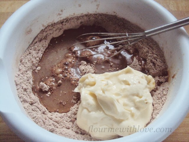 Chocolate (mayonnaise) Gobs with Peanut Butter Icing | Flour Me With Love