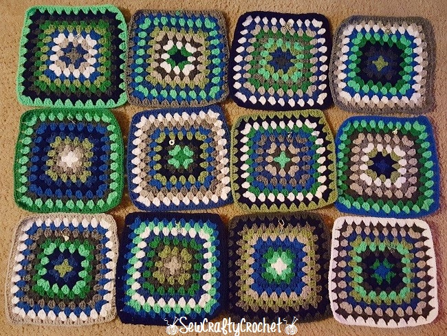 Granny Square Christmas Tree Skirt - Sew Crafty Crochet