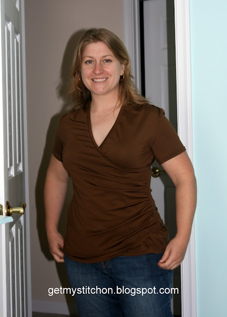 Get My Stitch On: Vogue 8390 Knit wrap top