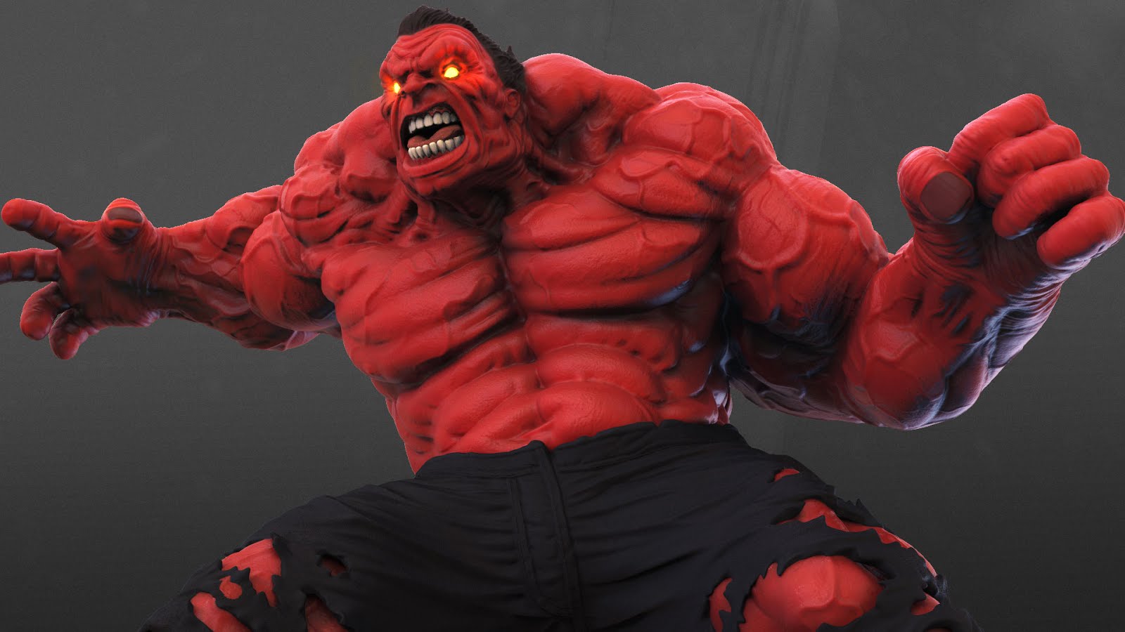 Miguel Hernández Urbina: Red Hulk Avengers Vs X-men FanArt