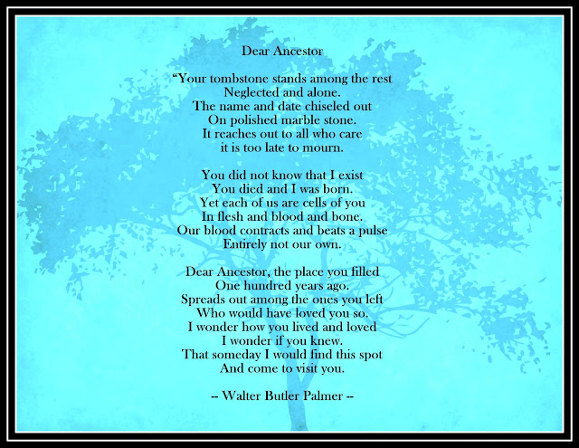 Gillowbugs & Daisy Tales: Dear Ancestor -- Walter Butler Palmer