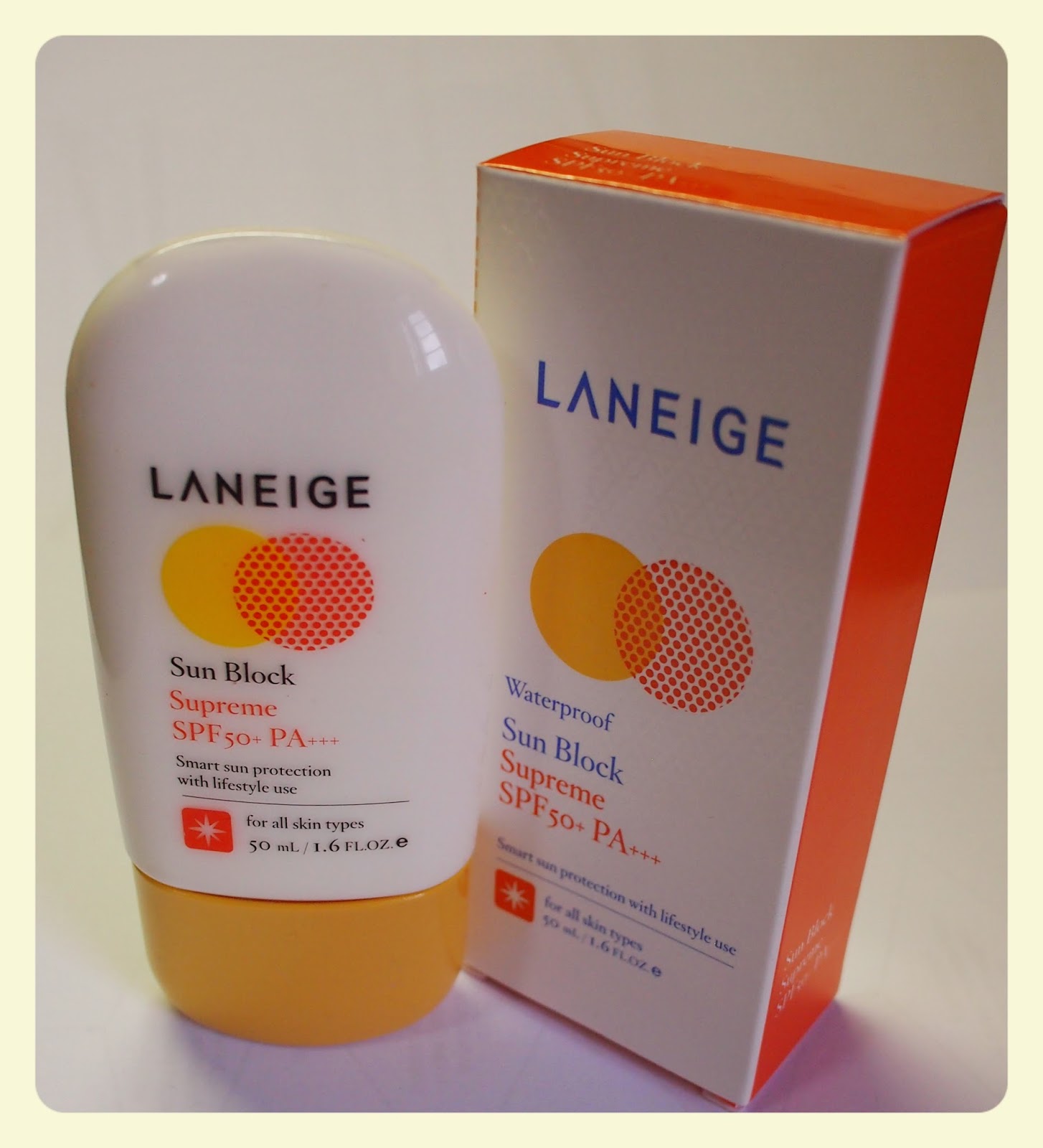 Lots of Cream: Laniege Sun Block Supreme SPF50 review