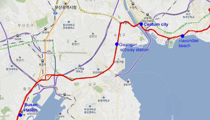 Busan tour Information: Busan station(How to get to haeundae from Busan ...