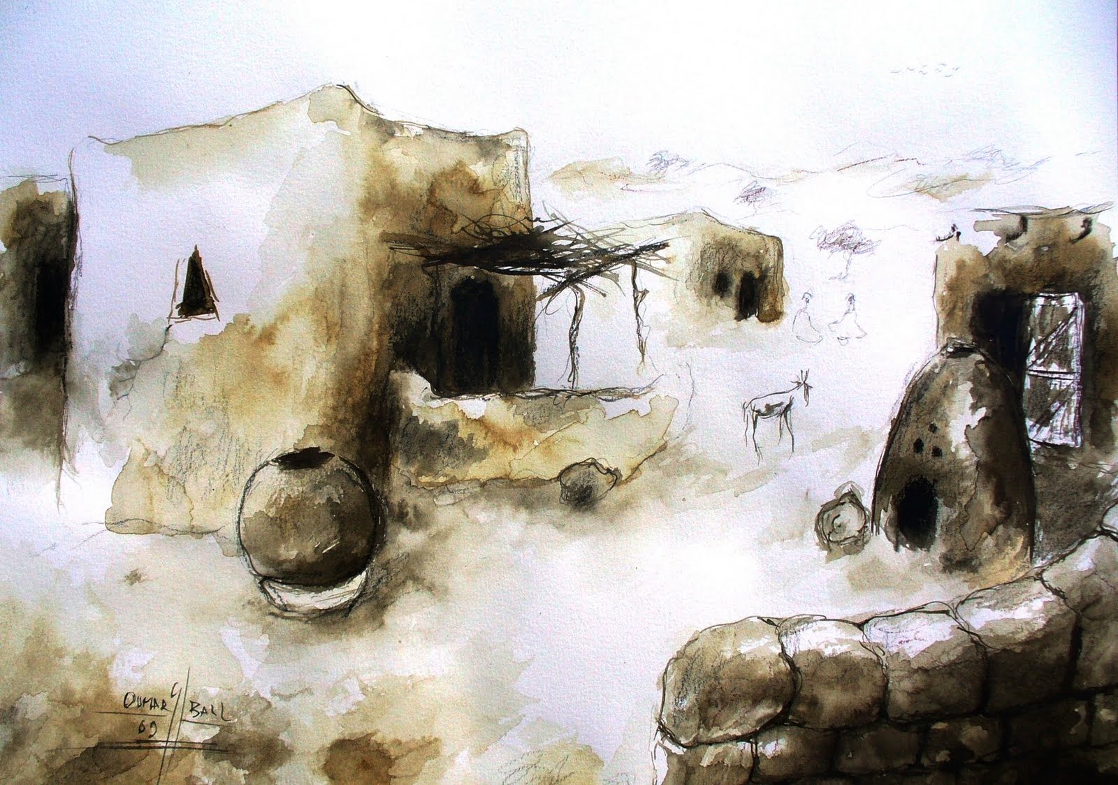 Arts plastiques en Mauritanie: Oumar Ball