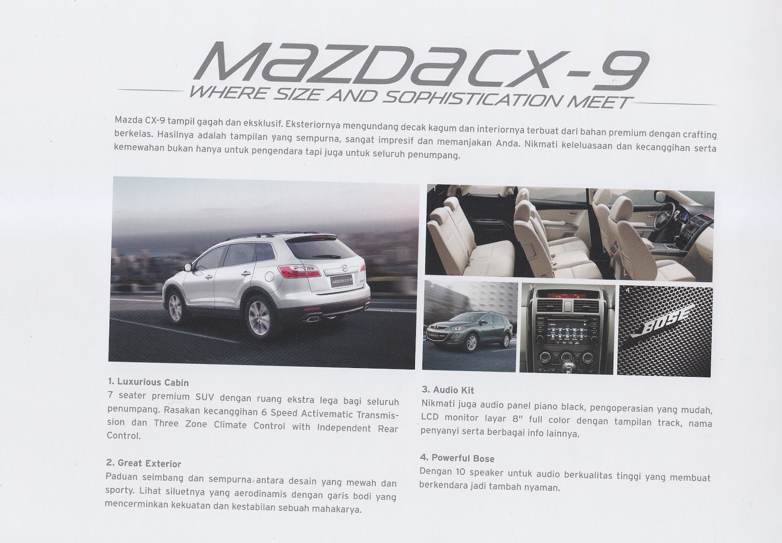 Mazda CX-9 | Mazda Jakarta