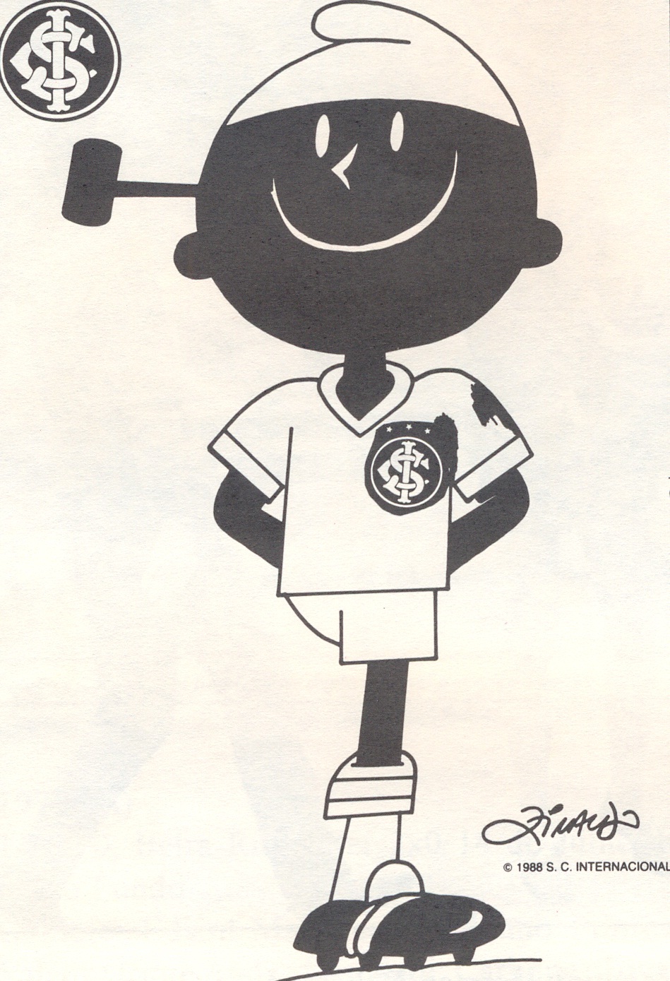 O mascote Saci ~ Memória do Inter