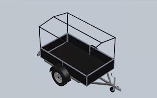 SolidWorks 2011 : Create 3D Model trailer 1 Axle Assembly Animation and ...