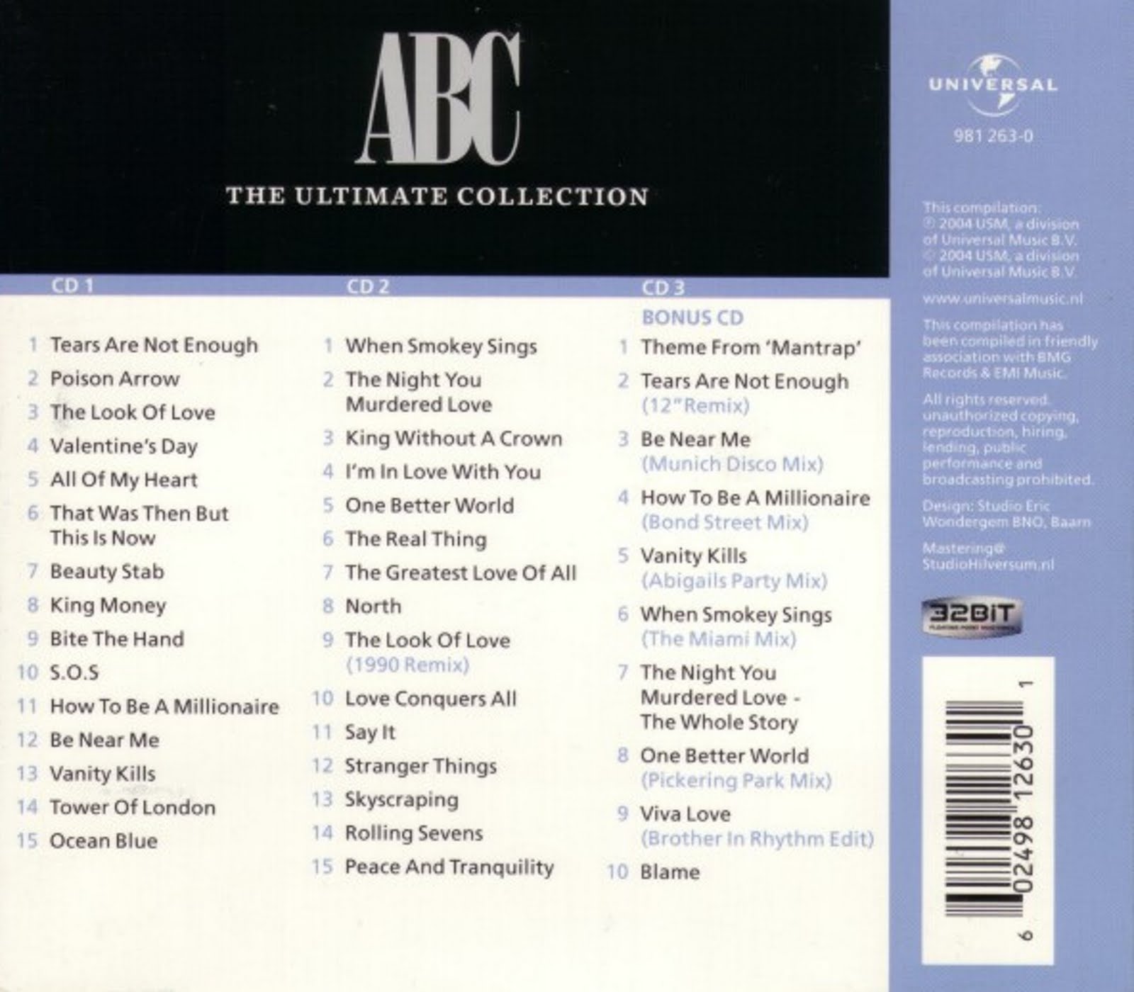 CARATULAS DE CDS - (Mi Colección): ABC - The Ultimate Collection