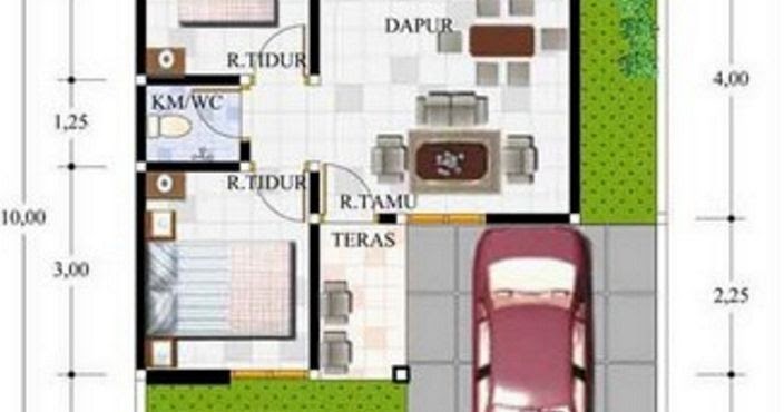 DESAIN DENAH RUMAH MINIMALIS TYPE 21 MINIMALIS | MODELRUMAHE.com