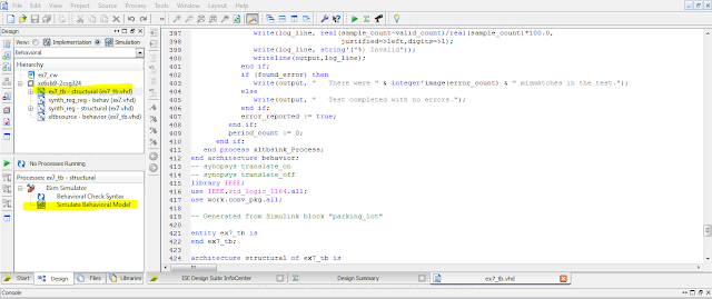VHDL coding: FPGA programming using System Generator
