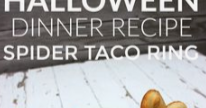 Fun Halloween Food Idea for Kids: Spider Taco Ring | DRINK & FOOD RECIPES